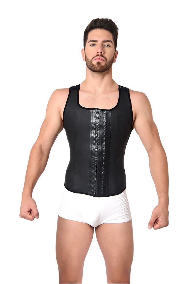 FAJA CHALECO MASCULINO DE LÁTEX CLÁSICO FL2033 – fajasbellamichell.mx